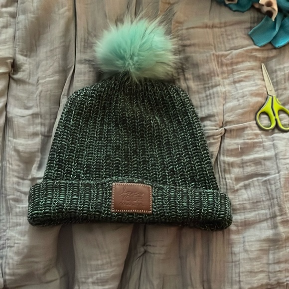 Love Your Melon | Accessories | Love Your Melon Green Speckled With Pom ...